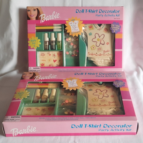 Barbie | Toys | Barbie Doll Tshirt Decorator Party Activity Kits 200 ...